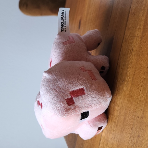 Mojang | Toys | Mojang Minecraft Pink Pig Plush Kids Toy Stuffed Animal ...